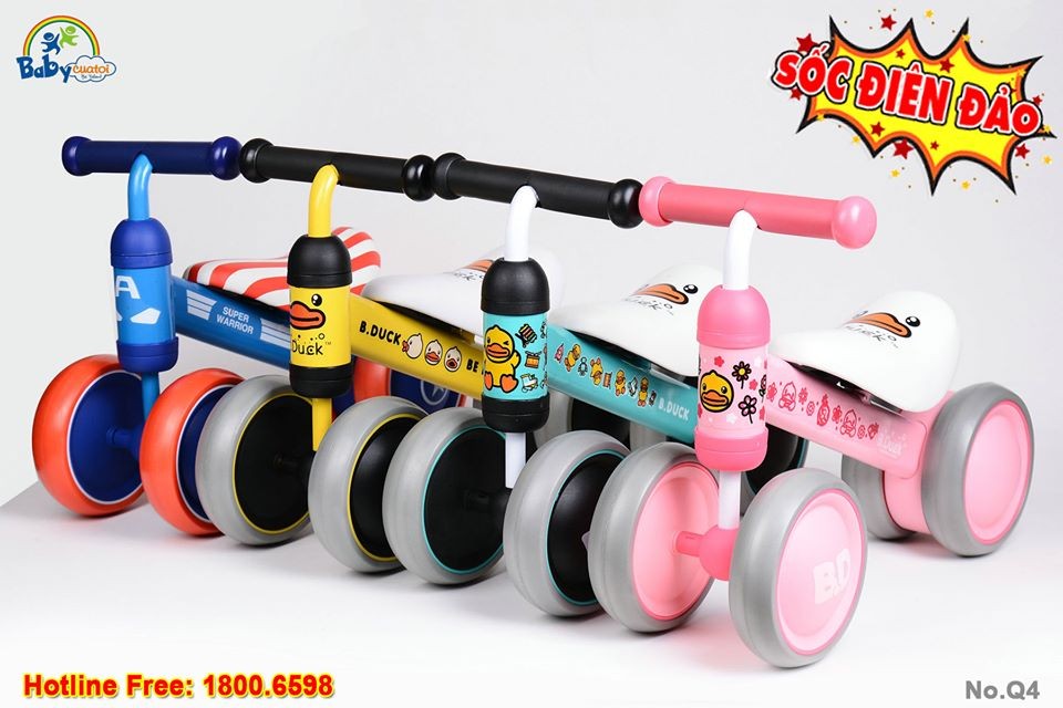 [REVIEW 2020] TOP 5 xe chòi chân 4 bánh cho bé Bền đẹp, giá rẻ