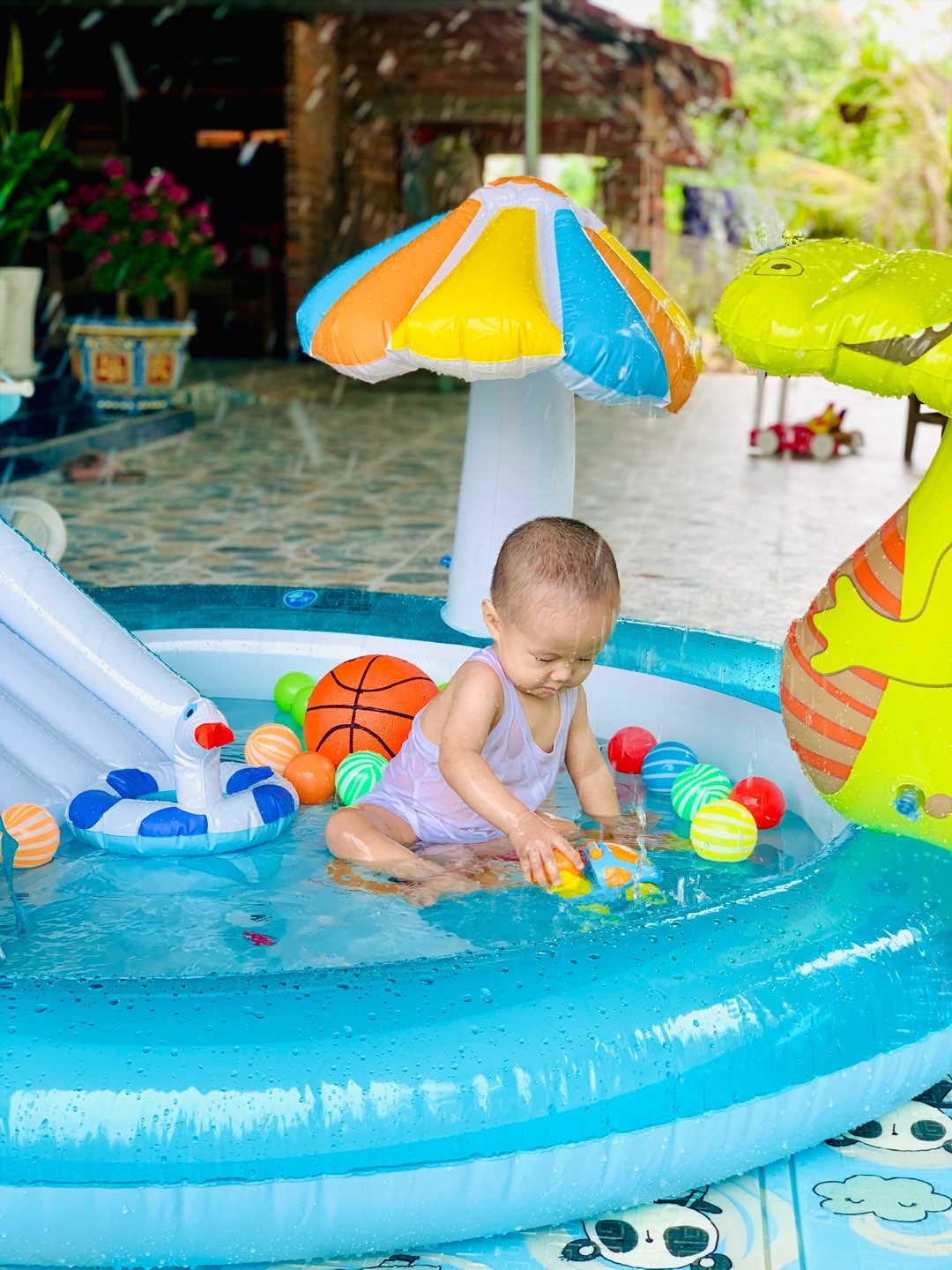 Bể bơi phao cầu trượt cá sấu Intex 57165 - Intex Việt Nam