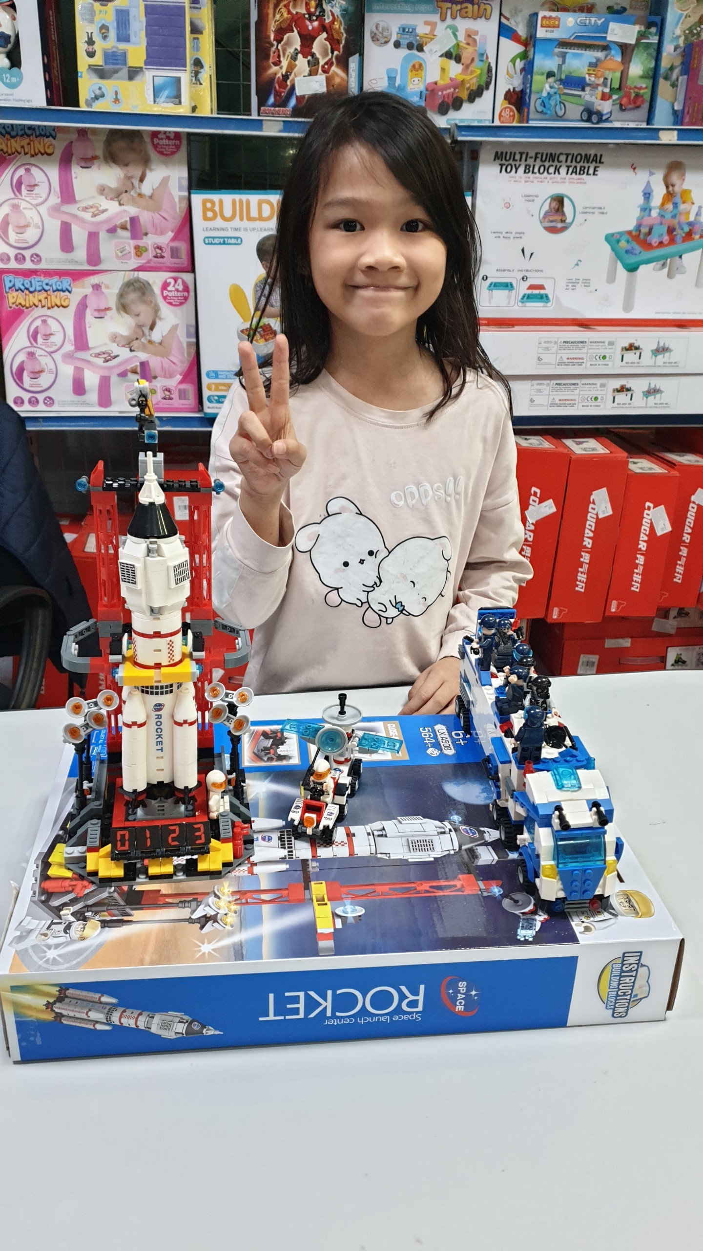 Đồ chơi xếp hình tên lửa ROCKET 564 chi tiết LX.A508