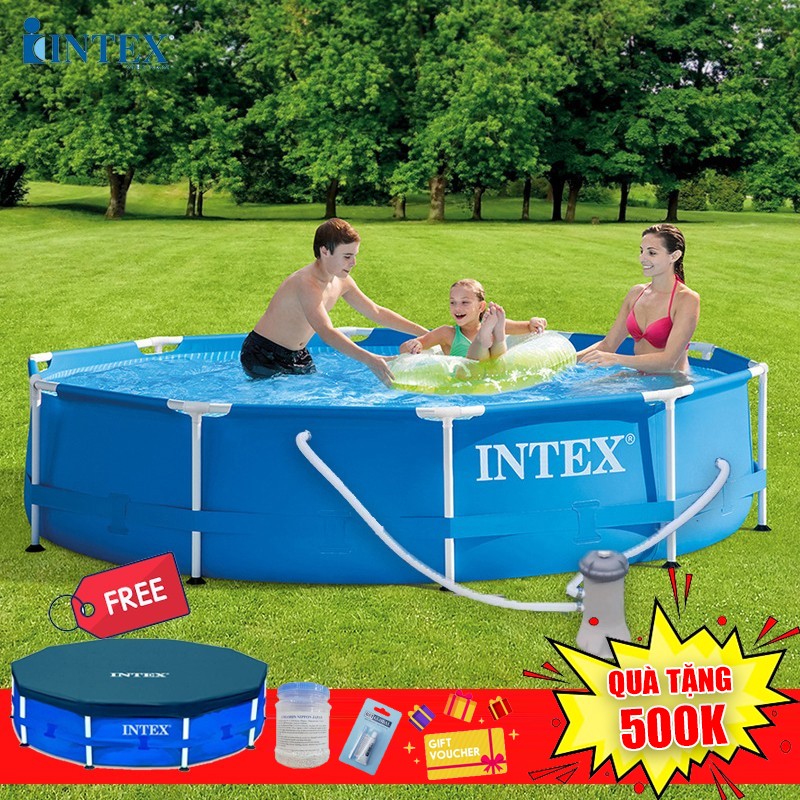 Bể bơi khung kim loại tròn 366*76cm INTEX 28210