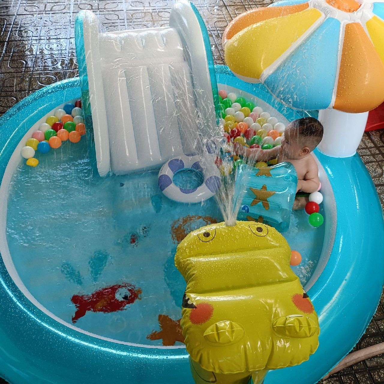 Bể bơi phao cầu trượt cá sấu Intex 57165 - Intex Việt Nam