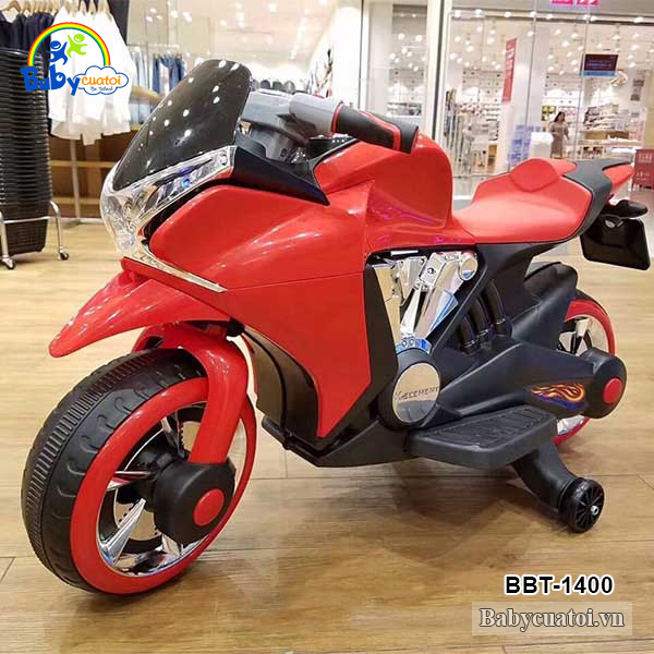 Xe máy điện trẻ em BMW phân khối lớn màu xanh BBT-1400X