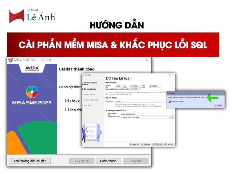 Hướng Dẫn Cài Phần Mềm Kế Toán MISA Và Khắc Phục Lỗi SQL