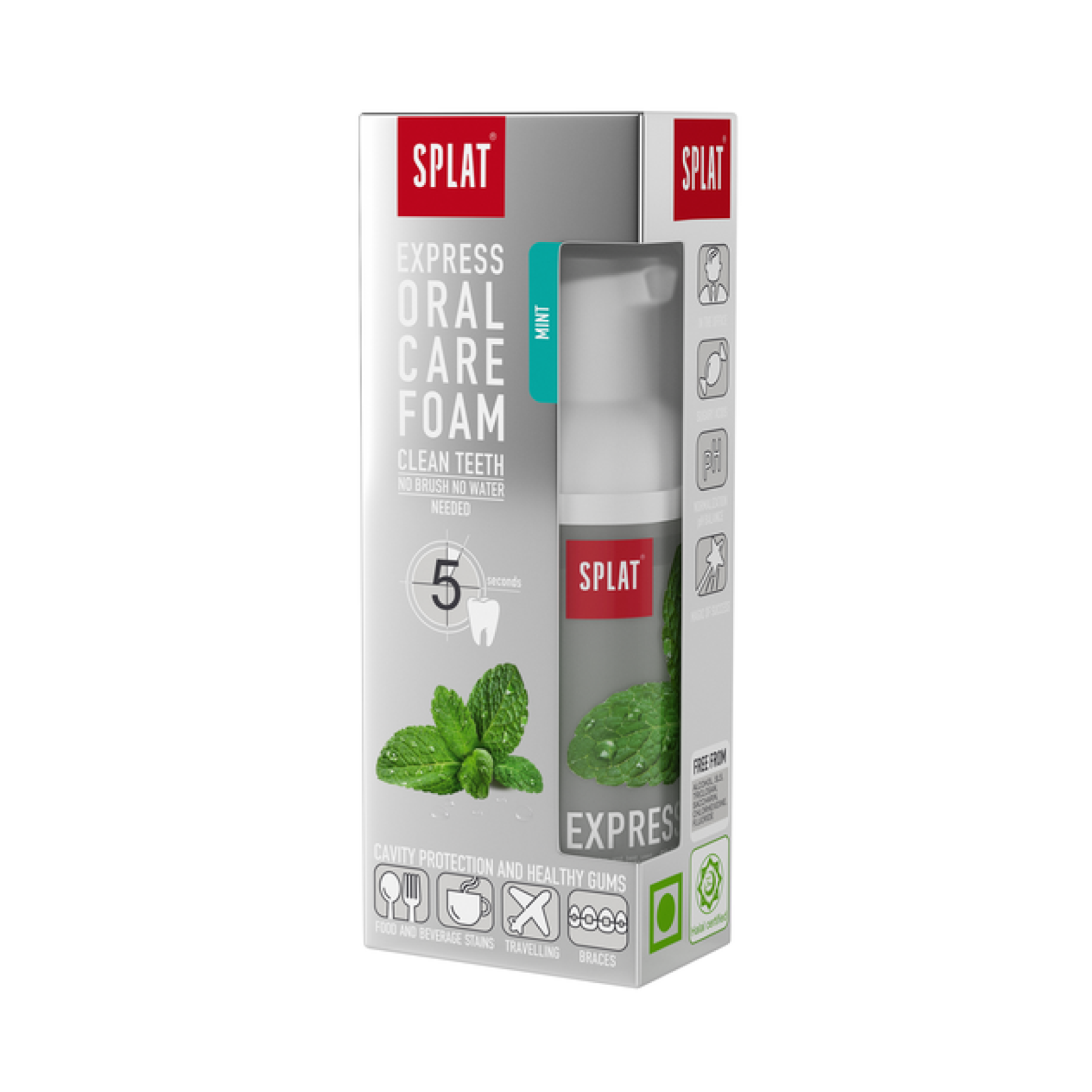 Express Oral Care Foam, Mint (50ml) - SPLAT
