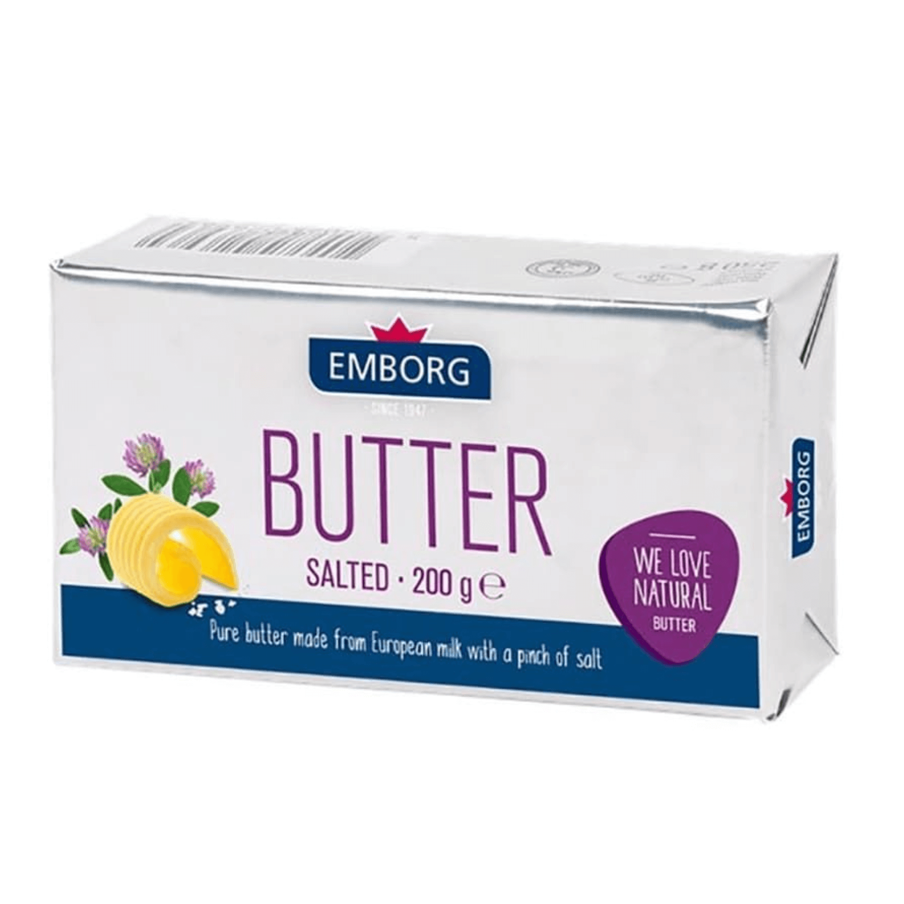 Bơ Mặn, Salted Butter, 80% Fat (200g) - EMBORG
