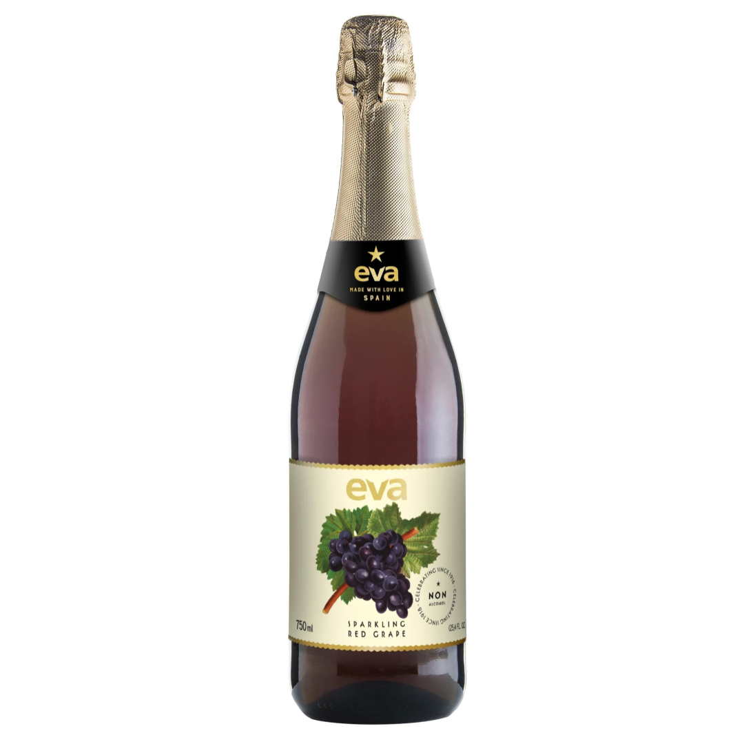 Nước Nho Đỏ Có Ga, Sparkling Red Grape, Non Alcohol, 25.4 fl oz (750ml) - EVA