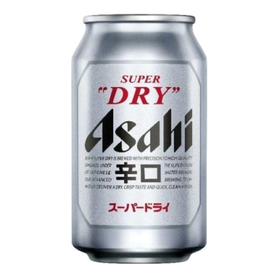 Bia Asahi, Super Dry Beer, 5% (330ml) - ASAHI