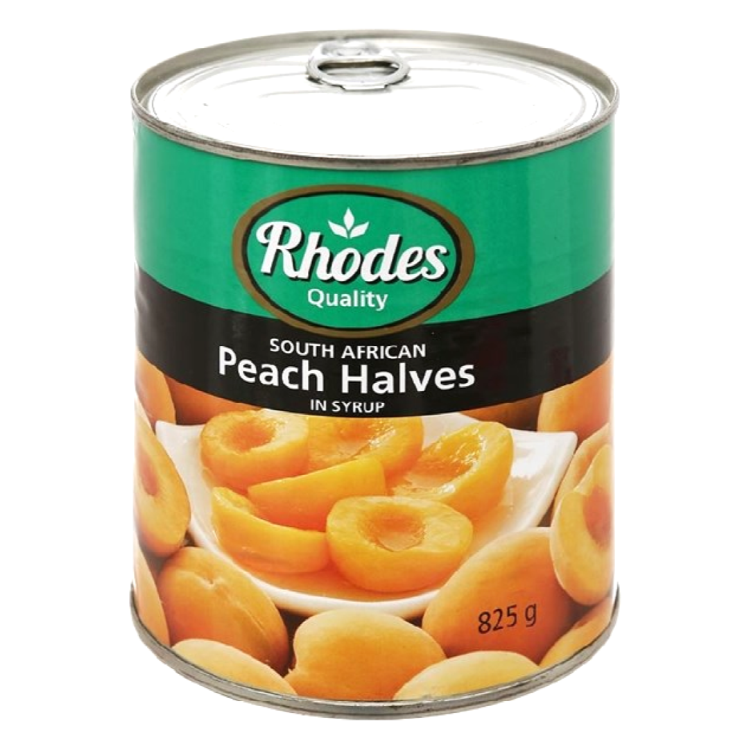 Đào Cắt Nửa Ngâm Siro, South African Peach Halves in Syrup (825g) - RHODES