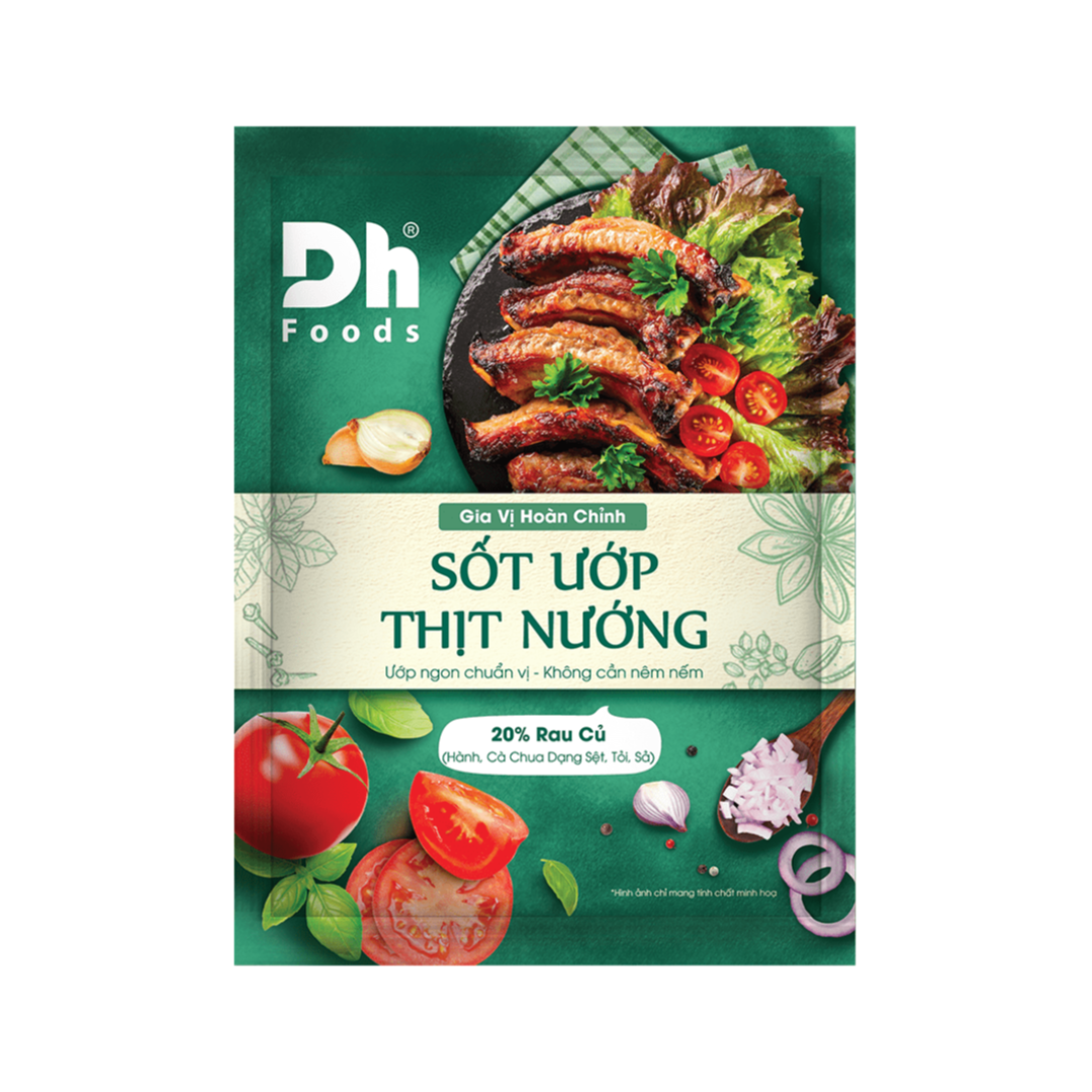 Sốt Ướp Thịt Nướng, BBQ Sauce for Grilled Meat (65g) - DH FOODS