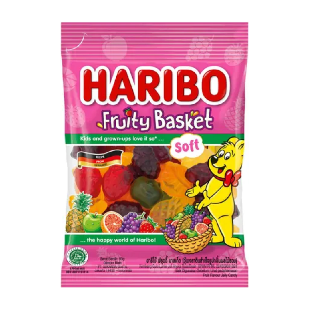 Kẹo Dẻo Trái Cây, Gummies, Fruity Basket (80g) - HARIBO