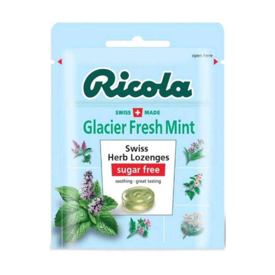 Kẹo Thảo Mộc Bạc Hà, Swiss Herb Lozenges, Glacier Fresh Mint, Sugar Free (17.5g) - RICOLA