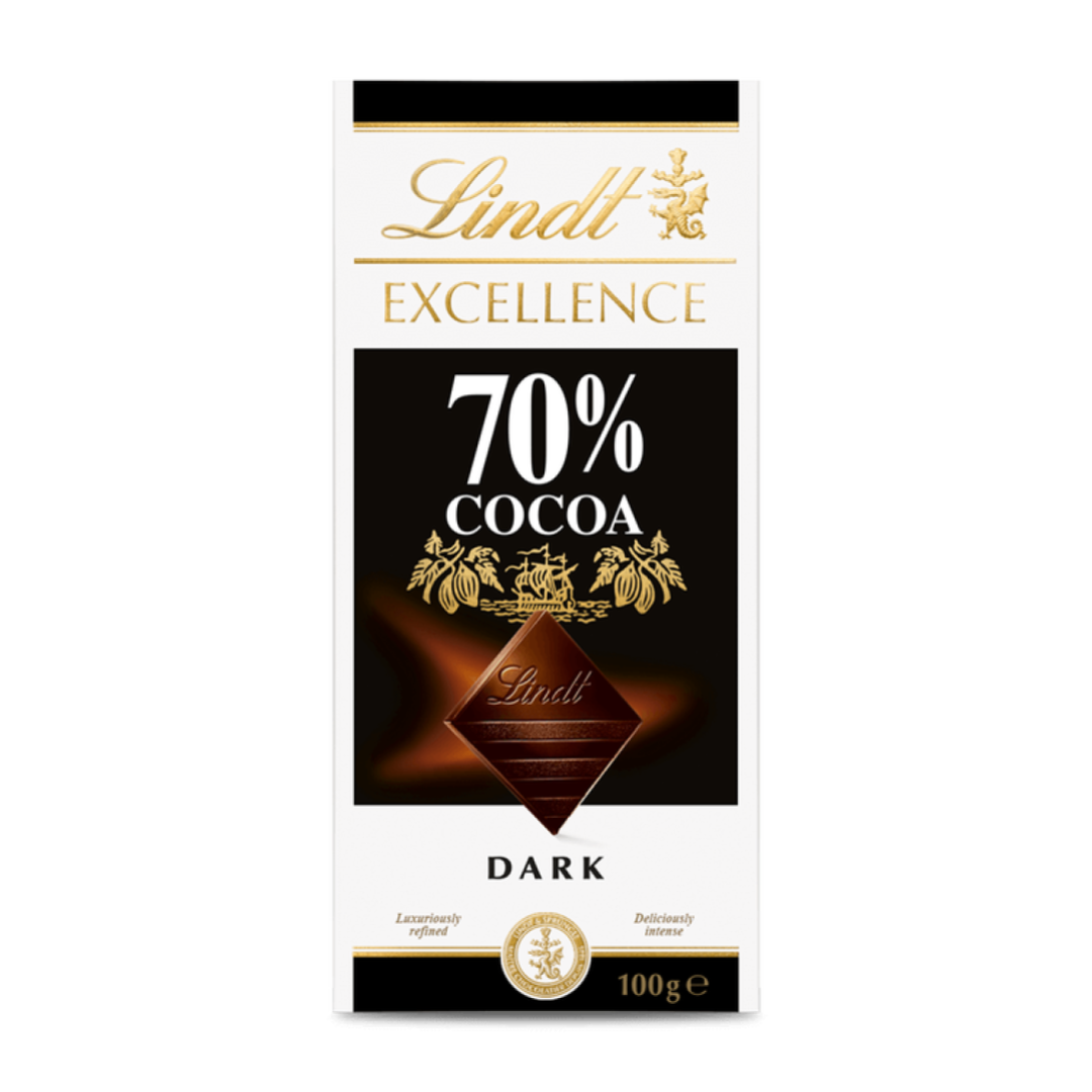 Socola Đắng, Excellence, 70% Cocoa, Intense Dark (100g) - LINDT