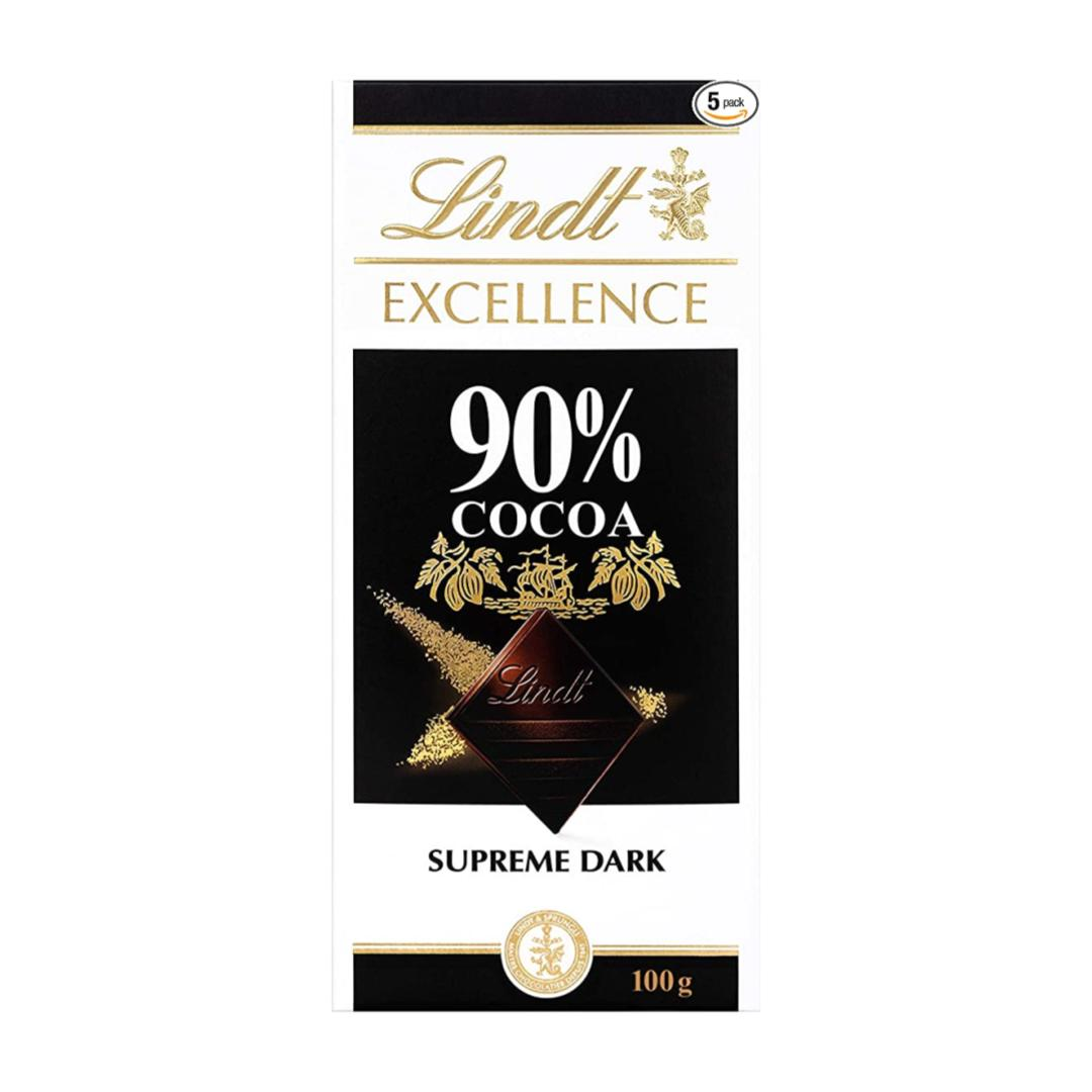 Socola Đắng, Excellence, 90% Cacao, Supreme Dark (100g) - LINDT
