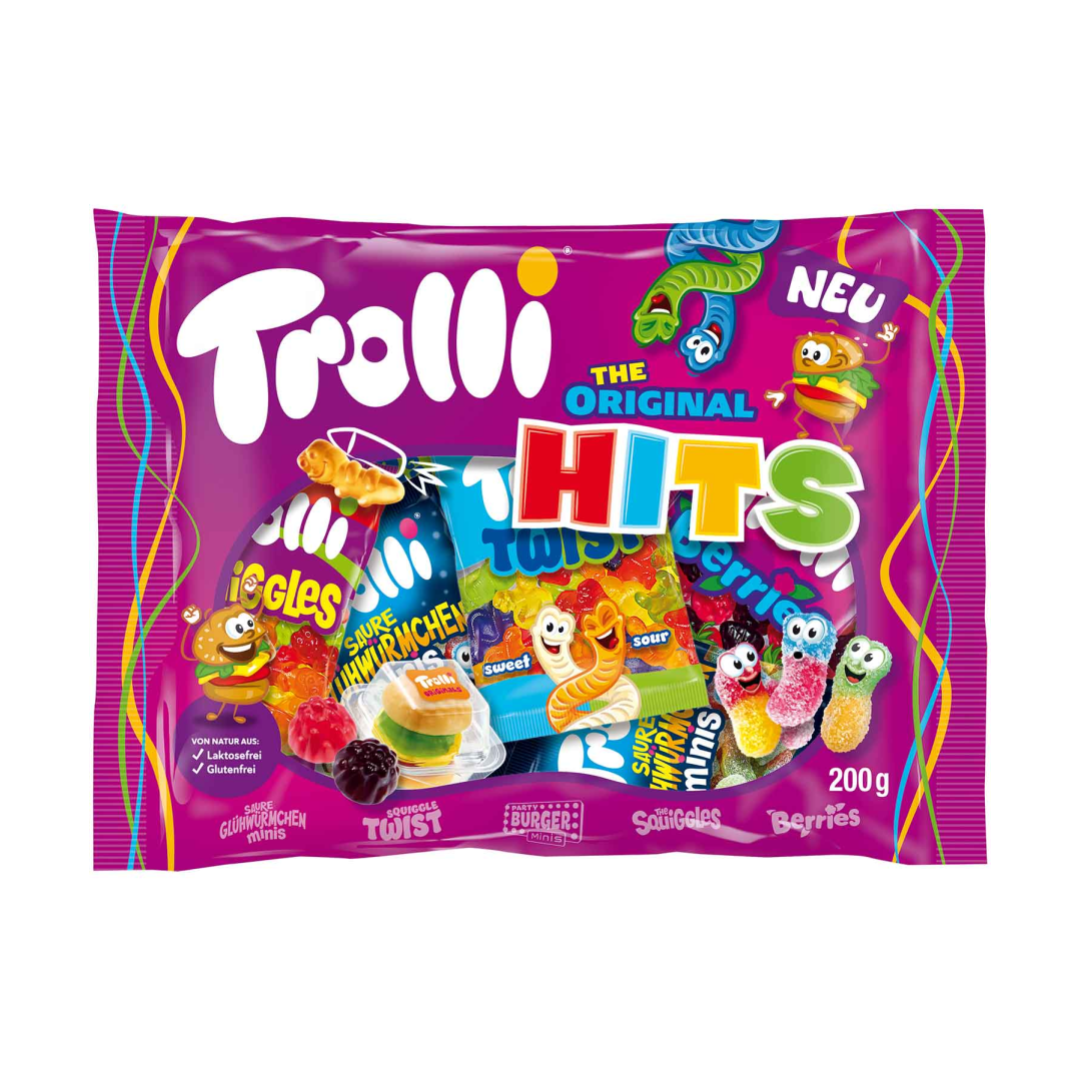 Kẹo Dẻo Tổng Hợp Nhiều Loại, The Original Hits, 10 Gói Mini (200g) - TROLLI