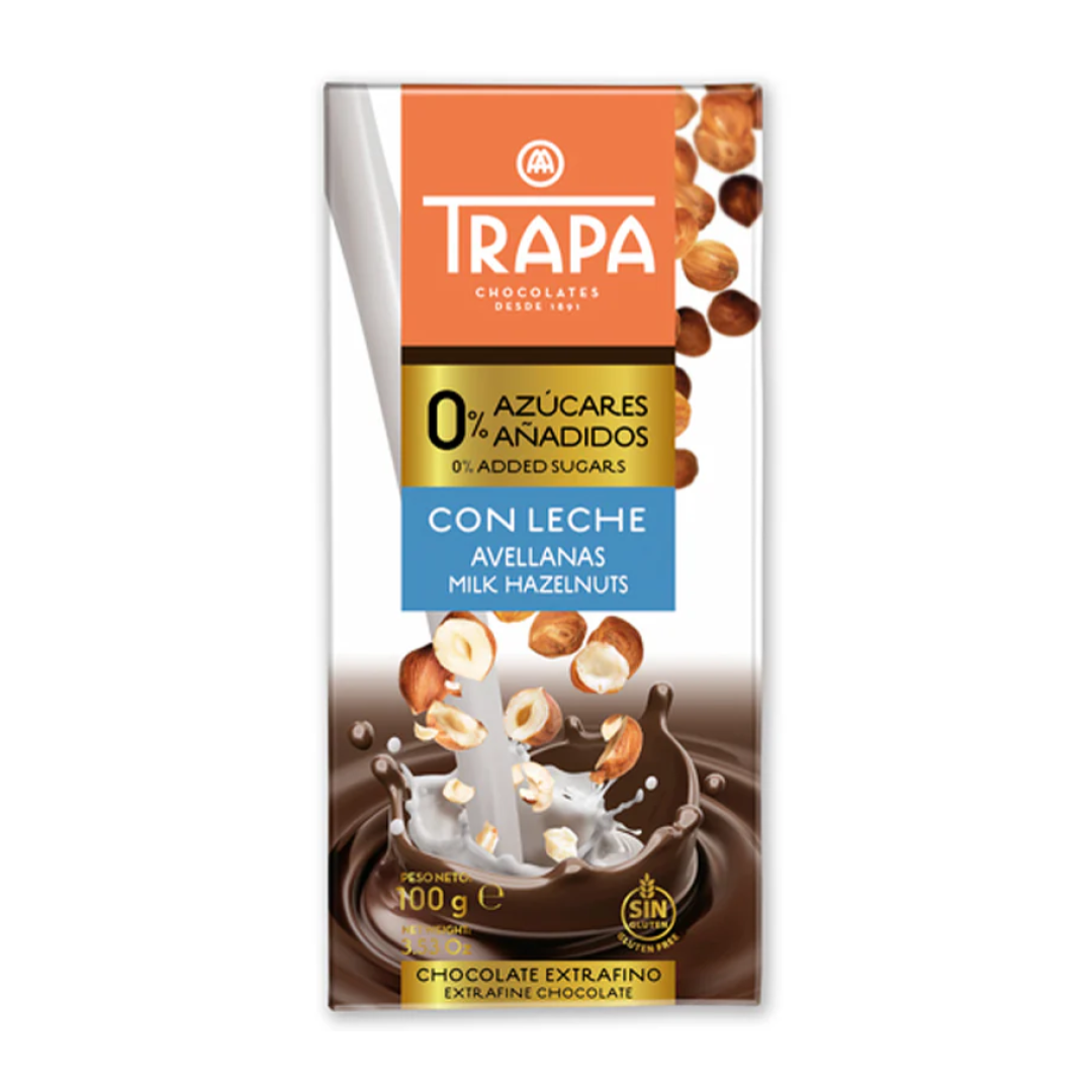 Socola Sữa Hạt Dẻ Không Đường, Extra Fine Chocolate with Milk Hazelnuts ...