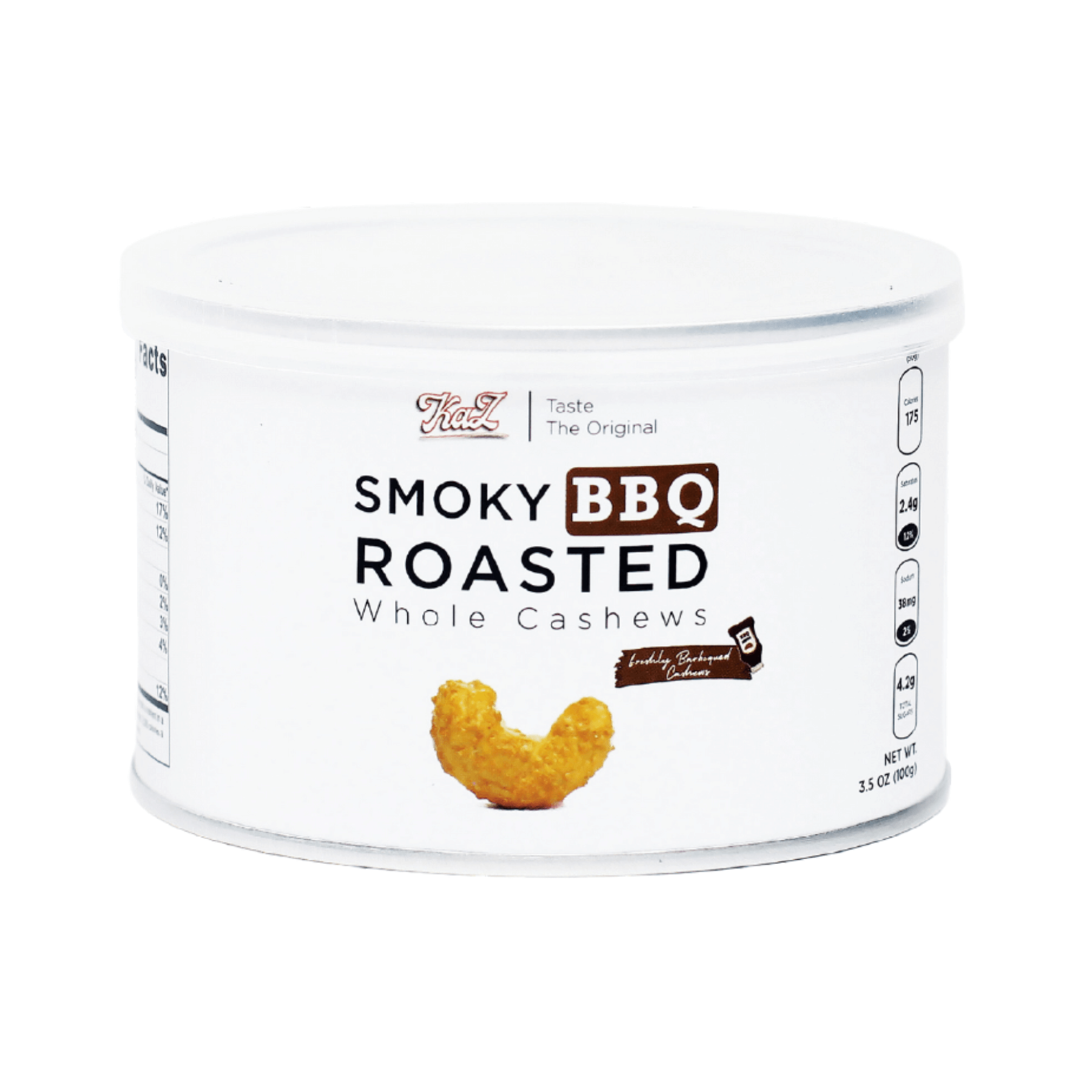 Hạt Điều BBQ, KaZ, Smoky BBQ Roasted Whole Cashews, 3.5 oz (100g) - KAZORI