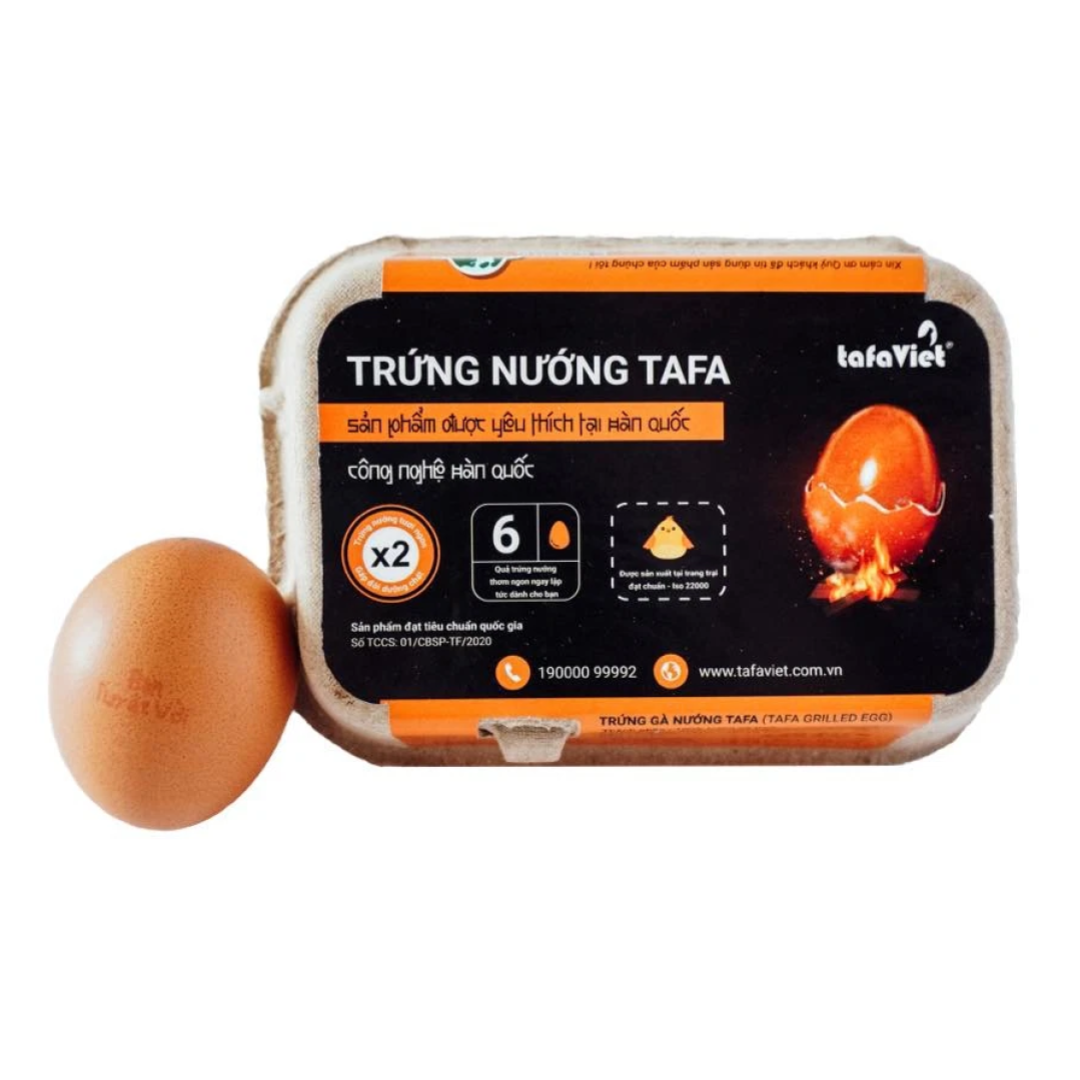 Trứng Gà Nướng, Baked Eggs, 6 Quả (270g) - TAFA