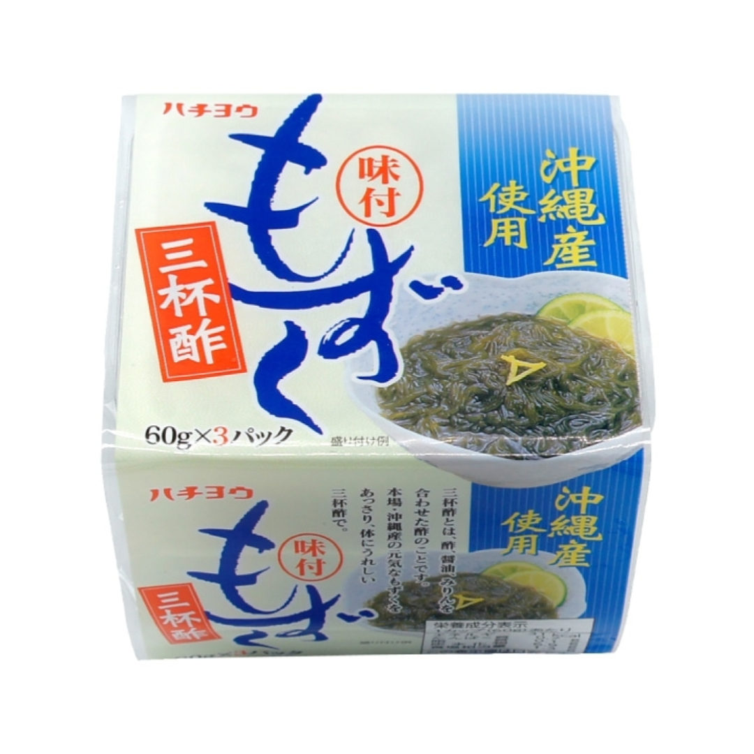 Tảo Nâu Chế Biến, Ajitsuke Mozuku Sanbaizu, 3 Gói (210g) - HACHIYO
