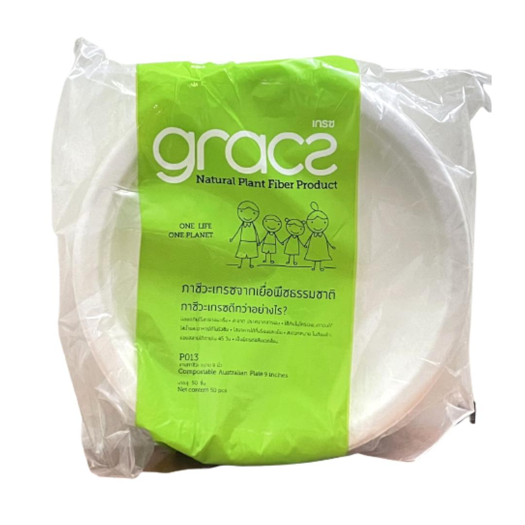 Dĩa Bã Mía, Compostable Plates, 10 Cái (10") - GRACZ