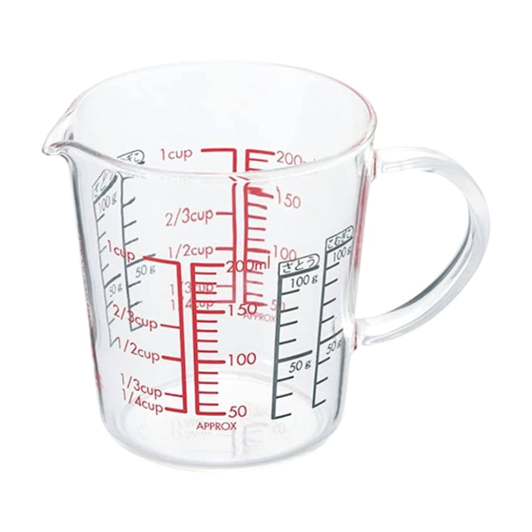 Ca Đo Lường Thủy Tinh, Measuring Cup, 200ml, CMJW-200 (11.8 x 8.1 x 8 ...