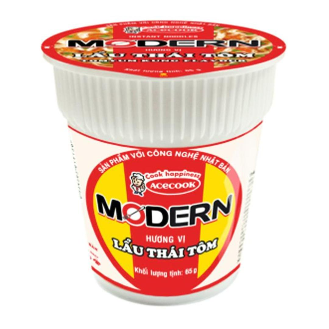 Mì Ly Lẩu Thái Tôm, Modern, Instant Noodle Cup, Tom Yum Flavour (67g ...