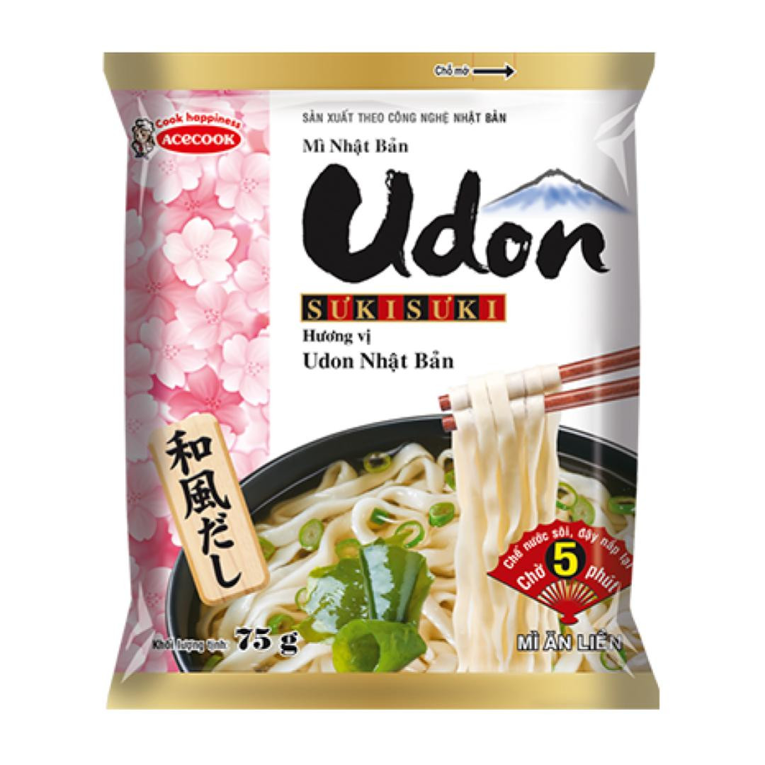 Mì Nhật Bản, Udon Suki Suki, Instant Noodles (75g) - ACECOOK