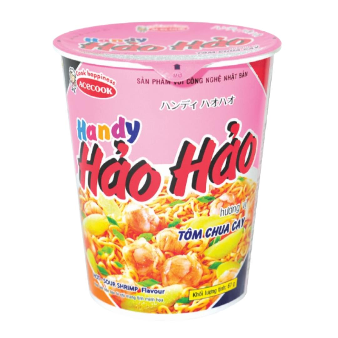 Mì Ly Hương Vị Tôm Chua Cay, Handy Hảo Hảo, Instant Noodle Cup, Hot ...