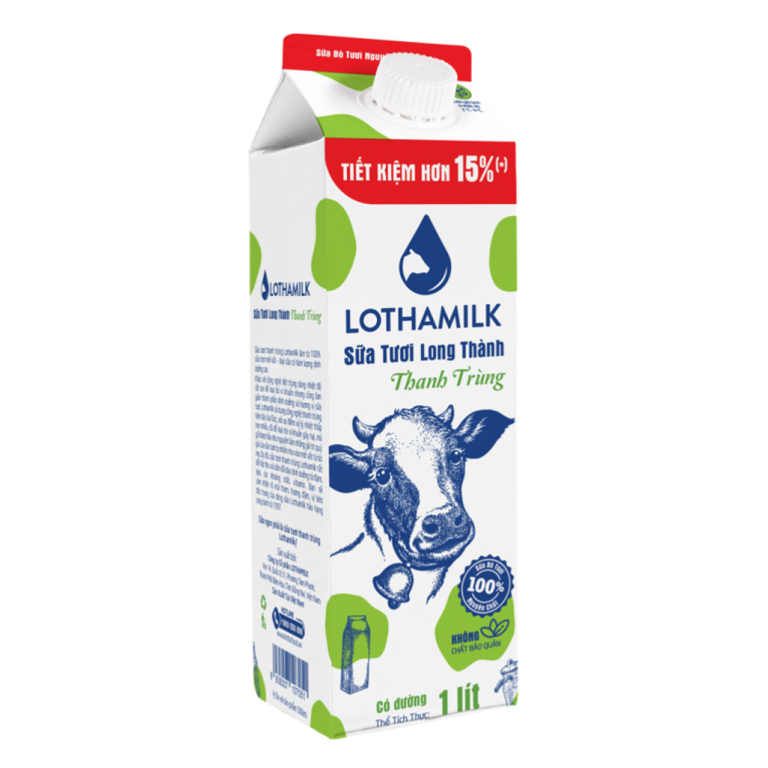 Sữa Tươi Long Thành Thanh Trùng Có Đường, Pasteurized Fresh Milk ...