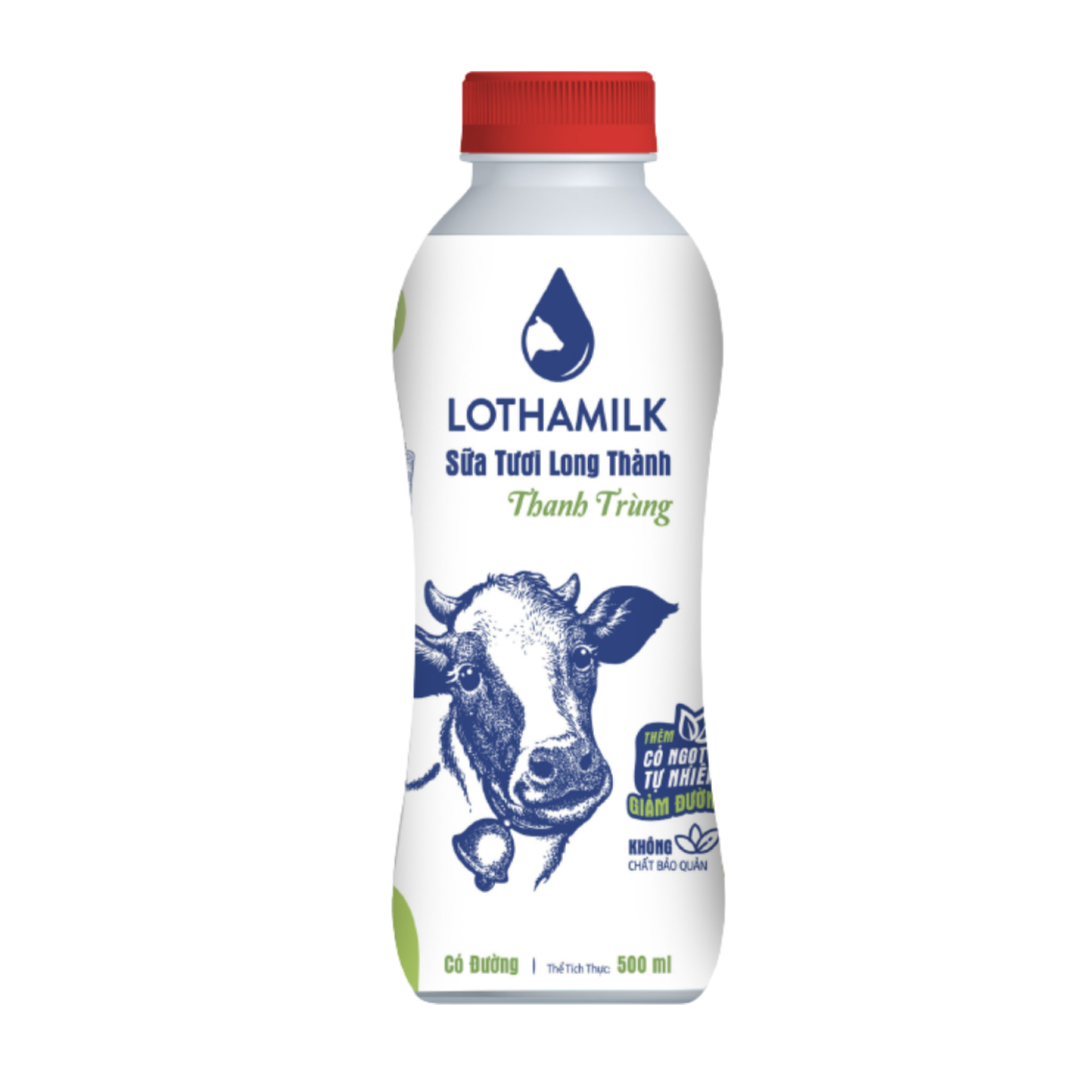 Sữa Tươi Long Thành Thanh Trùng Có Đường, Pasteurized Fresh Milk ...