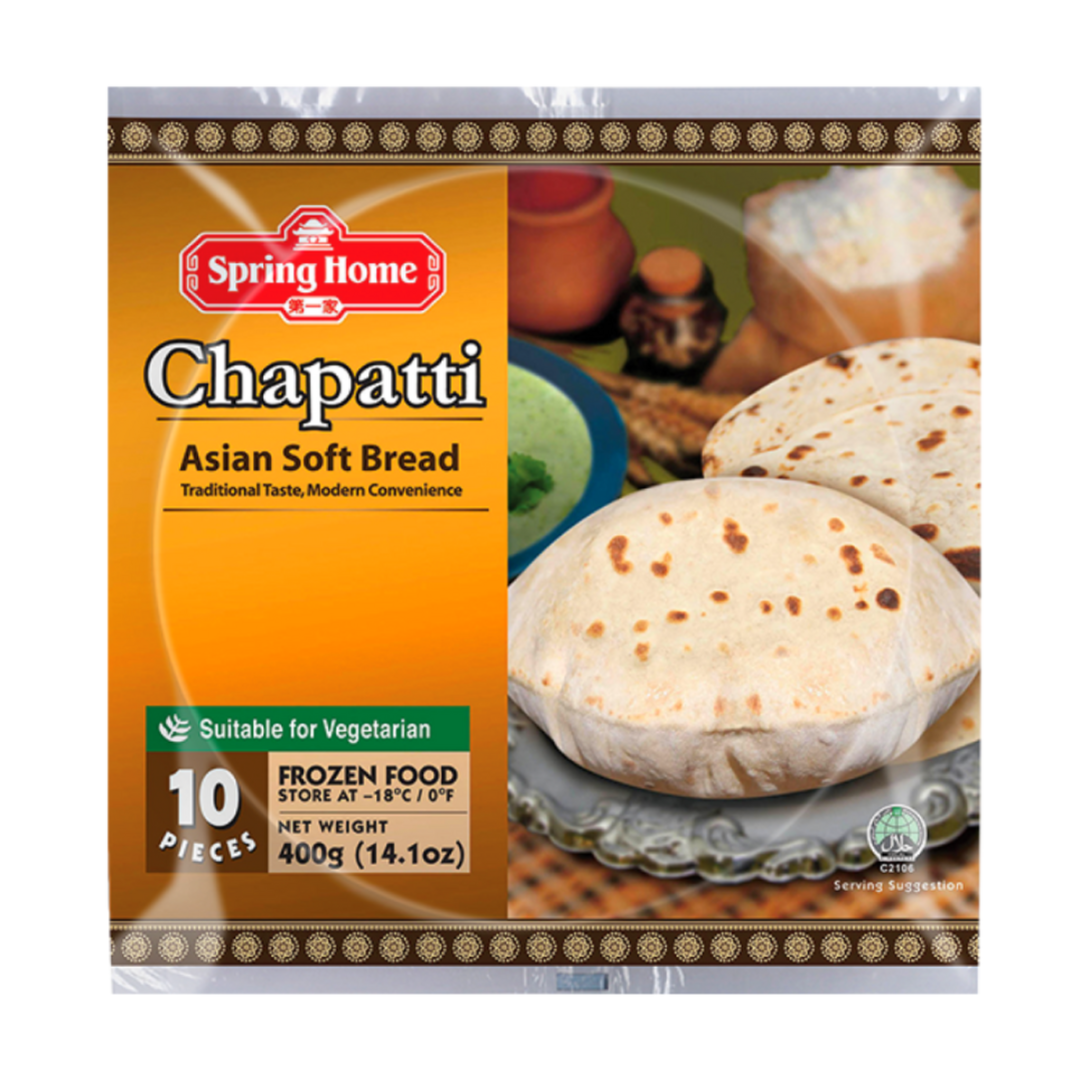 Bánh Chapati, Chapatti, Asian Soft Bread, 10 Miếng, 14.1 oz (400g ...