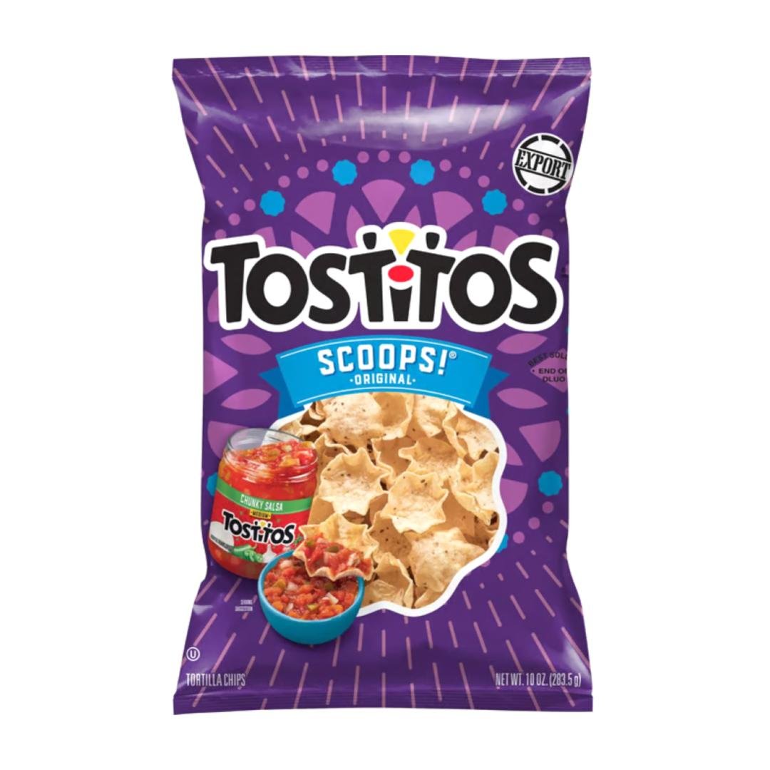 Bánh Ngô Giòn Hình Muỗng Hoa, Tortilla Chips, Scoops Original, 10 oz (283.5g) - TOSTITOS