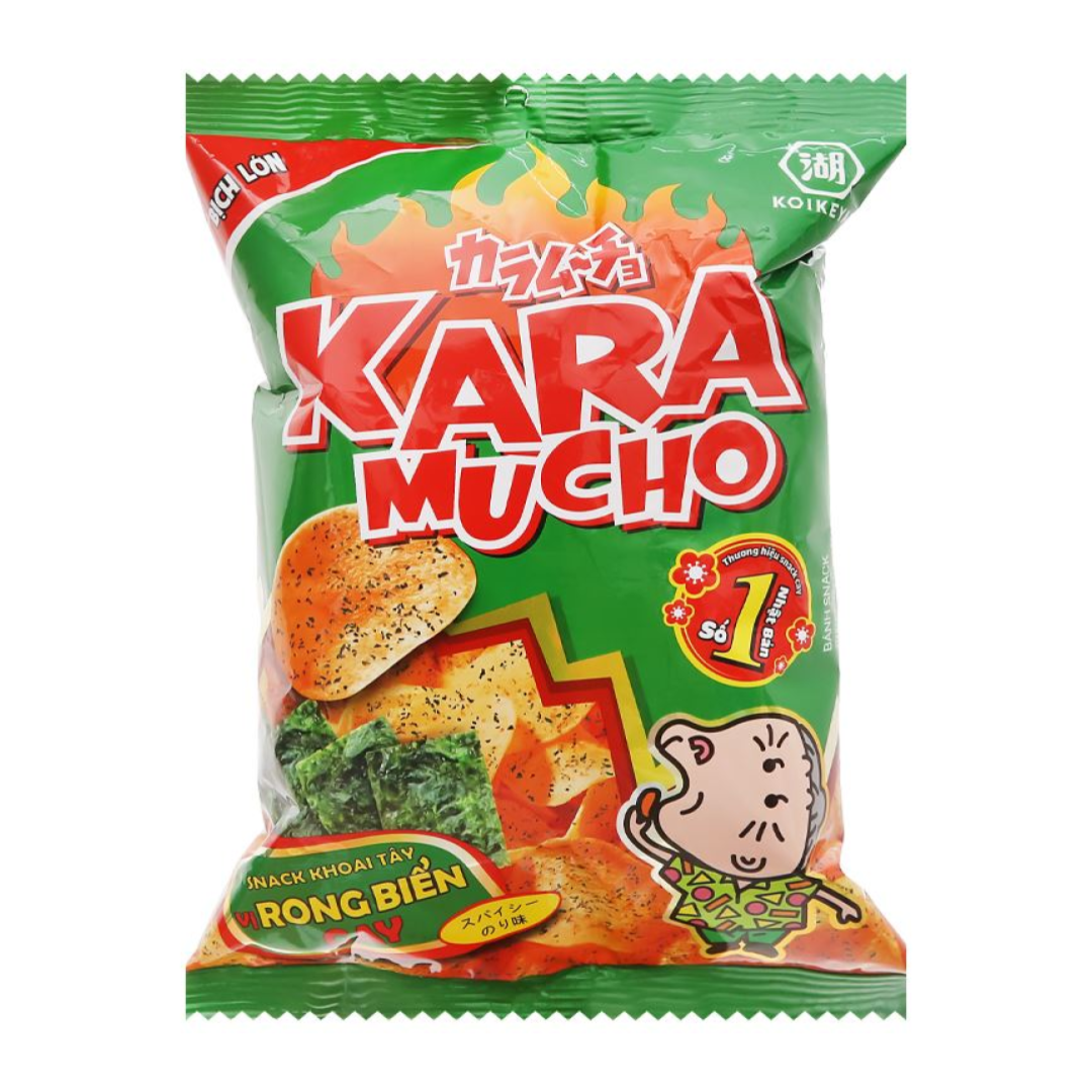 Snack Khoai Tây Vị Rong Biển Cay, Karamucho Potato Chips, Spicy Seaweed ...