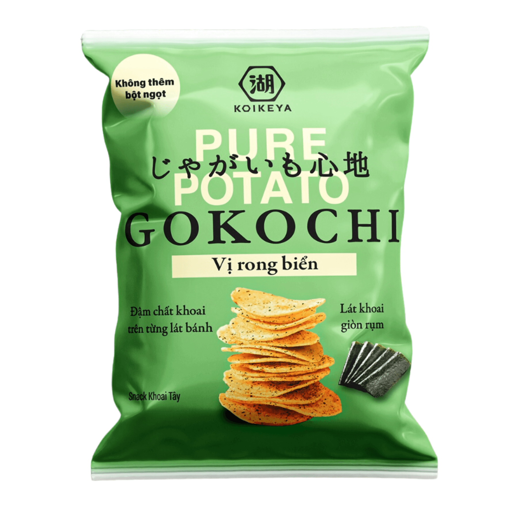 Snack Khoai Tây Vị Rong Biển, Gokochi Pure Potato Chips, Seaweed (65g ...