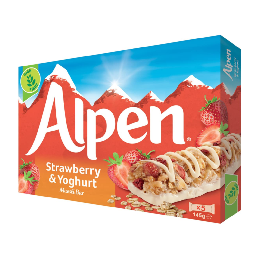 Thanh Ngũ Cốc Dâu & Sữa Chua, Strawberry & Yoghurt Muesli Bar, 5 Thanh ...