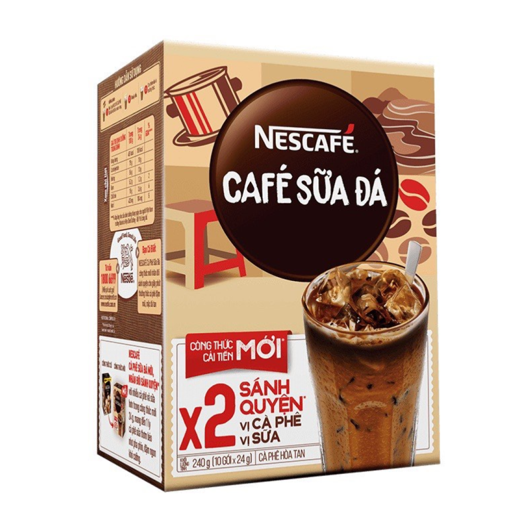 Iced Coffee with Milk, 10 Sachets (240g) - NESCAFE