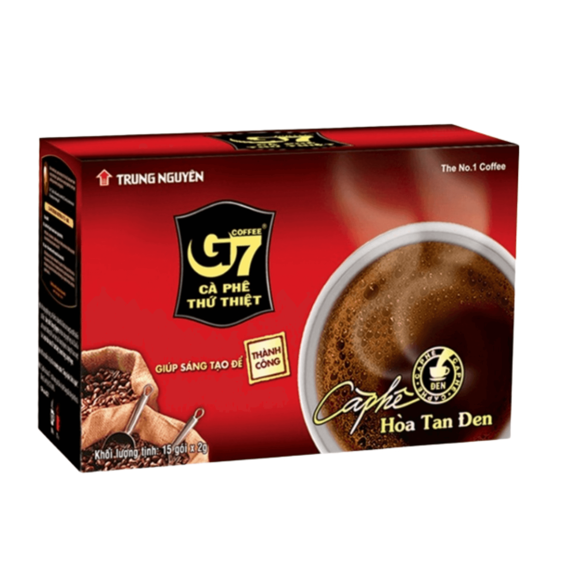 Cà Phê Hòa Tan Đen G7, Instant Black Coffee, 15 Gói (30g) - TRUNG NGUYEN