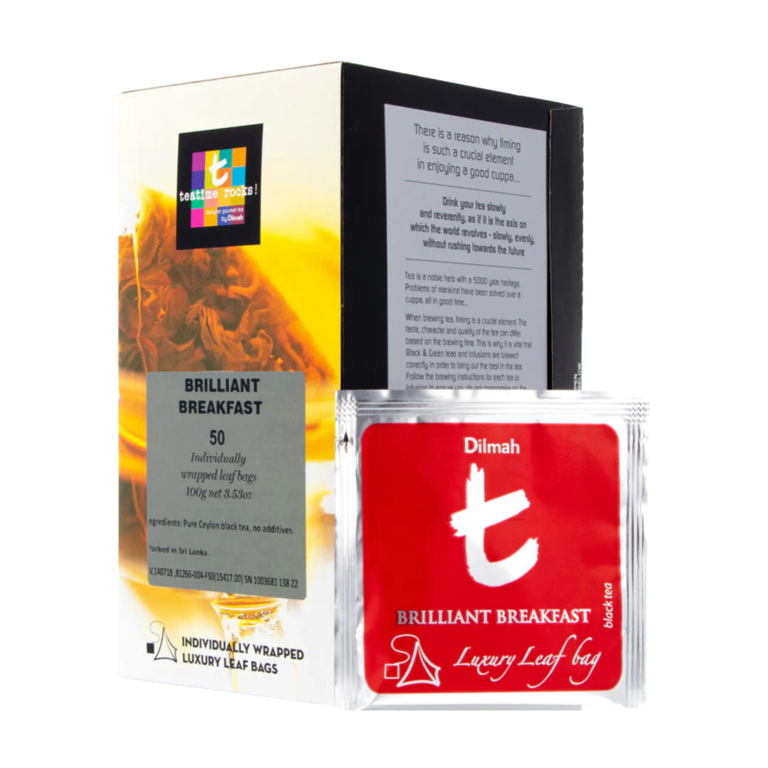 Trà Đen Nguyên Chất, T Sachet Brilliant Breakfast, 50 Túi Trà, 3.53 oz ...