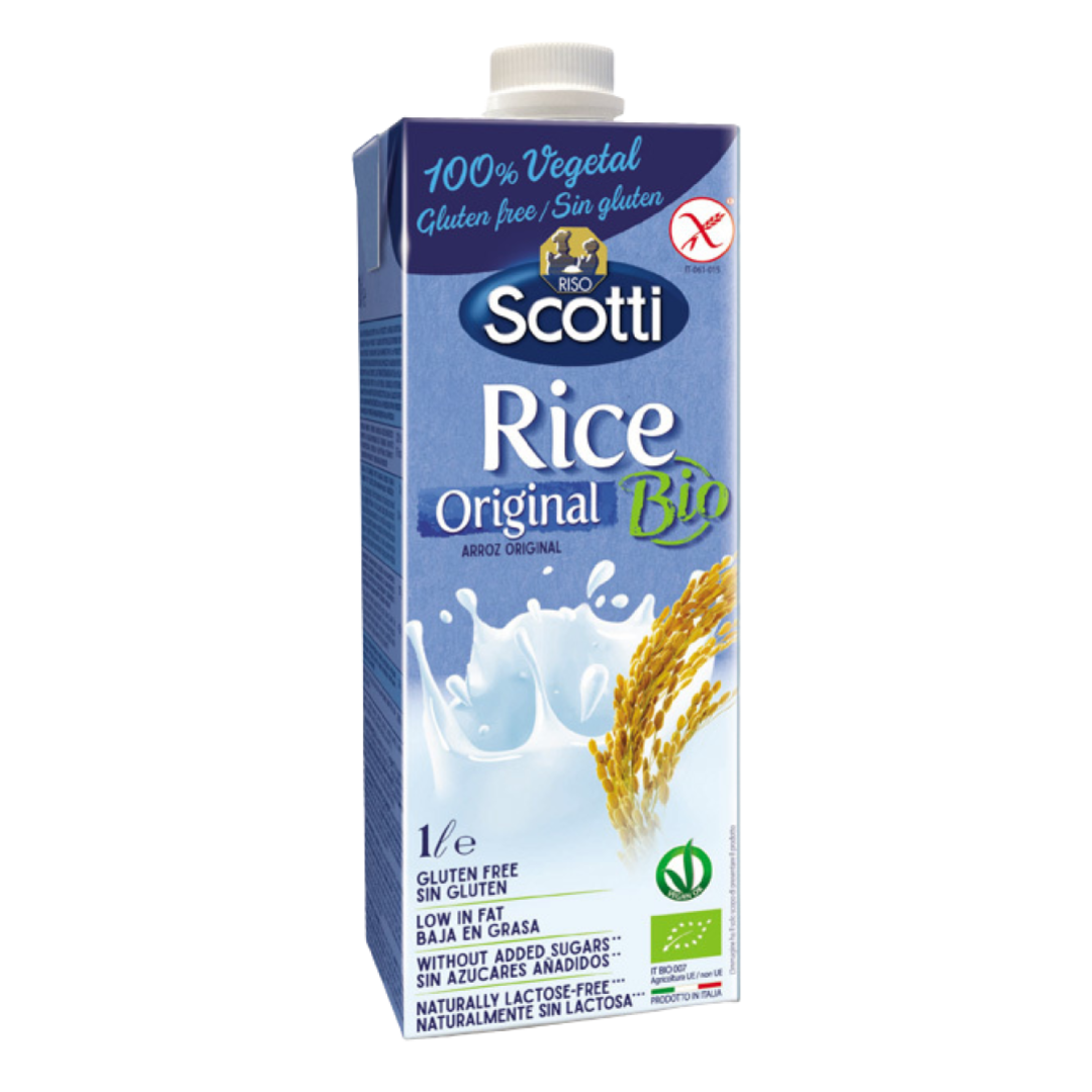 Sữa Gạo Hữu Cơ, Bio Original Rice Milk, Gluten Free (1L) - RISO SCOTTI