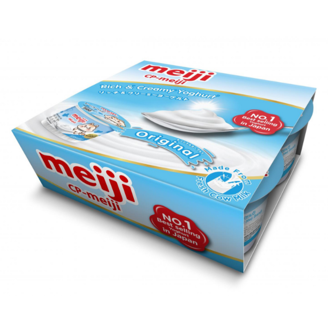 Sữa Chua Lợi Khuẩn Nguyên Chất, Yoghurt with Probiotic, Original, 4 Hộp ...