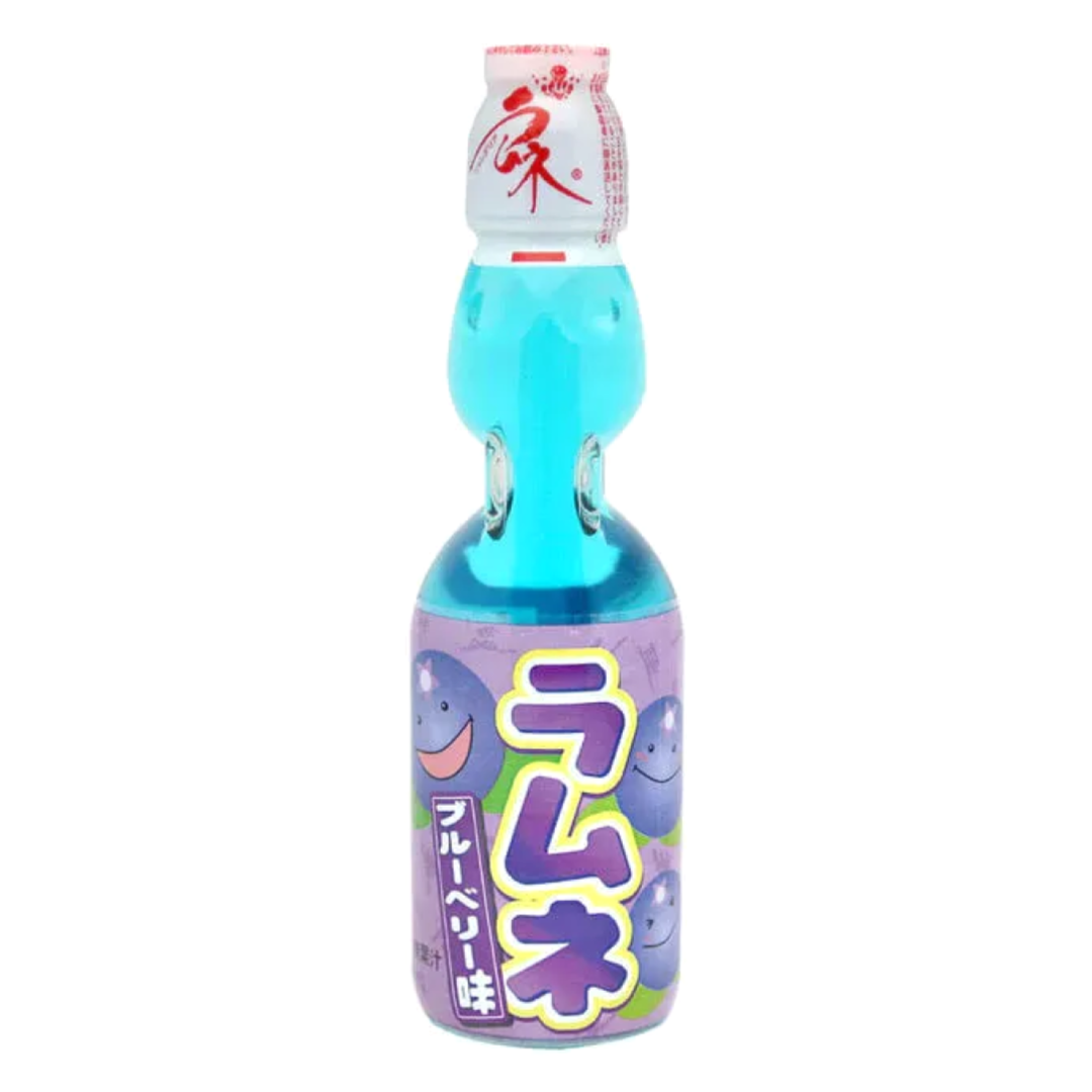 Nước Ngọt Có Ga Vị Việt Quất, Ramune Soda, Blueberry (200ml) - HATA KOSEN