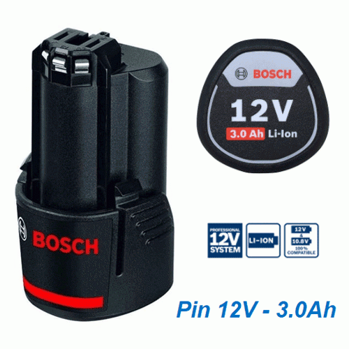 Pin Bosch 12V 3.0Ah (1600A00X79) chính hãng giá tốt nhất Super MRO