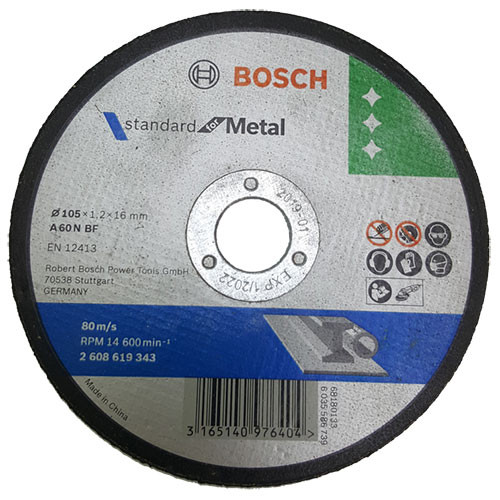 Đá cắt sắt Bosch 2608619343 105x1,2x16mm chính hãng giá tốt nhất Super MRO