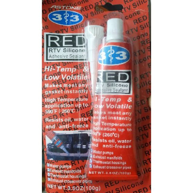 Keo chịu nhiệt Silicon đỏ Red 3+3 chính hãng giá tốt nhất Super MRO