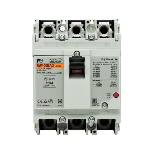 Aptomat MCCB FUJI BW100EAG-3P-100A chính hãng giá tốt nhất Super MRO