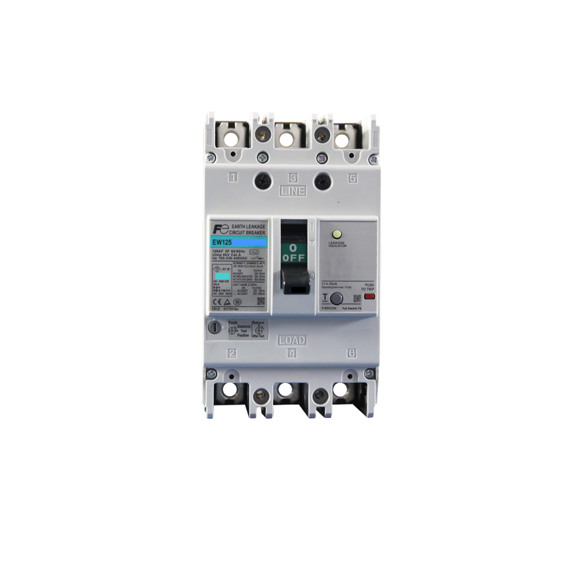 Cầu dao chống rò điện ELCB FUJI EW125SAG-3P-125A-B-C-J chính hãng giá ...