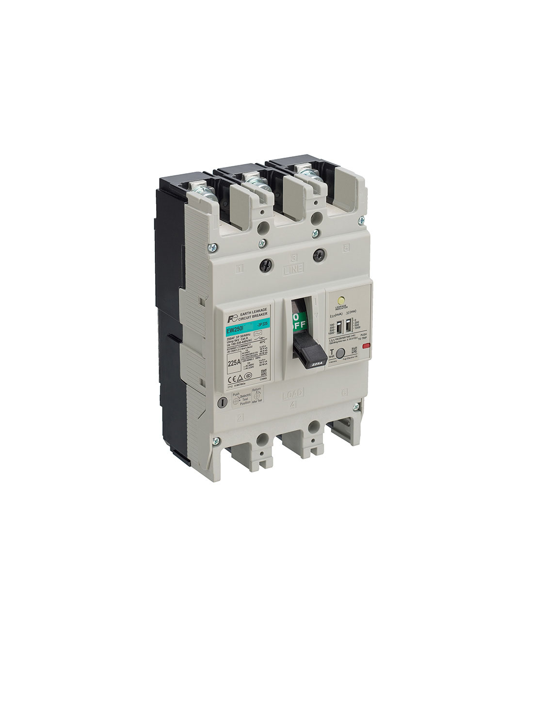 Cầu dao chống rò điện ELCB FUJI EW250RAG-3P-200A-B-C-J chính hãng giá ...
