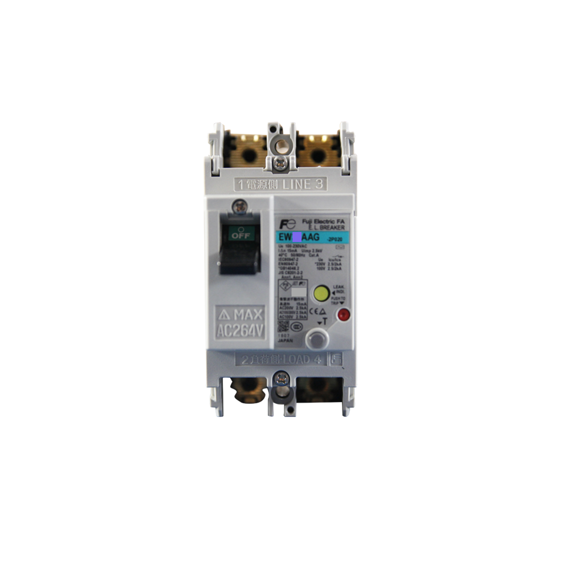 Cầu dao chống rò điện ELCB FUJI EW50AAG-2P-50A-A-B-C chính hãng giá tốt ...