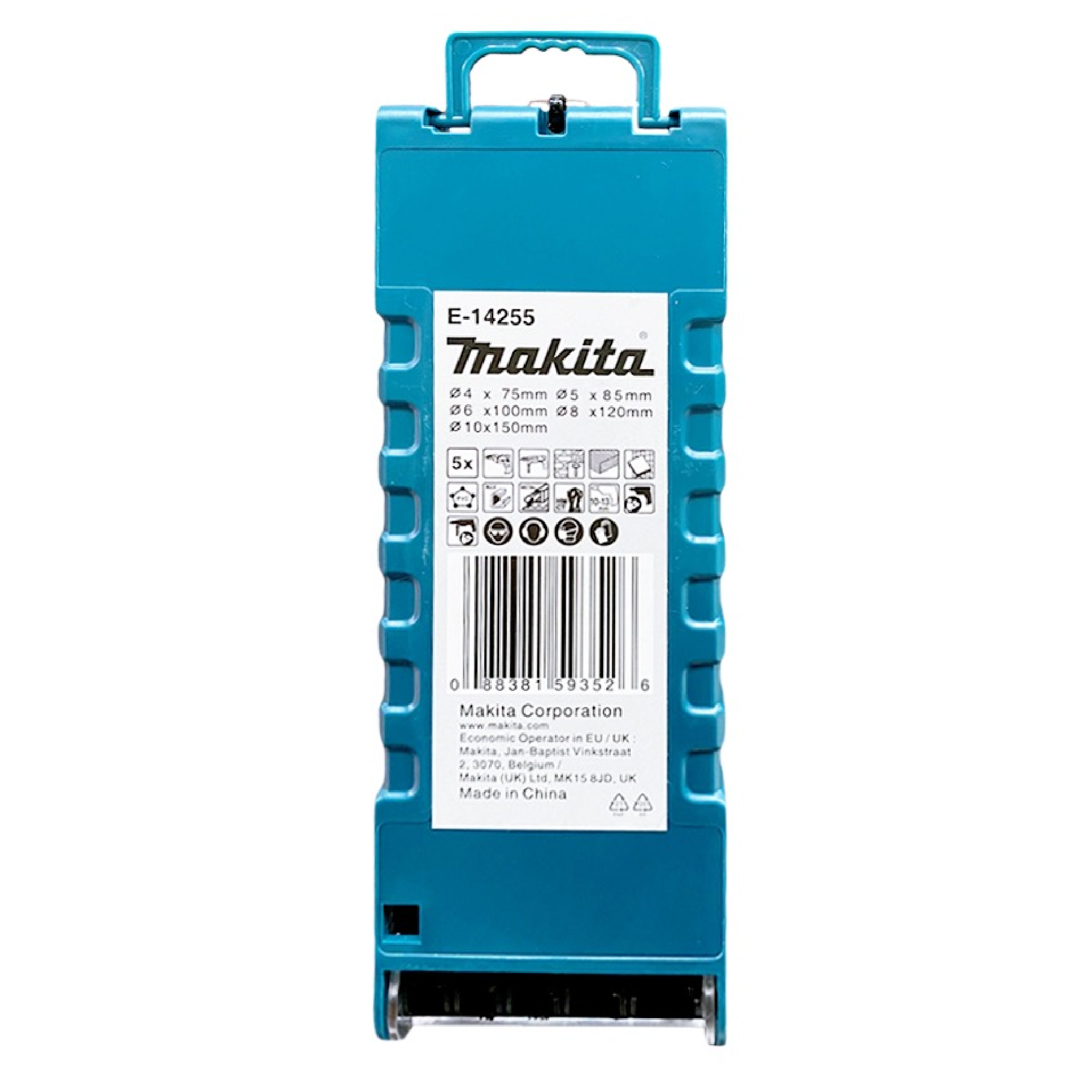 Bộ mũi khoan đa năng chuôi thẳng Makita E-14255 5 chi tiết (4,5,6,8 ...