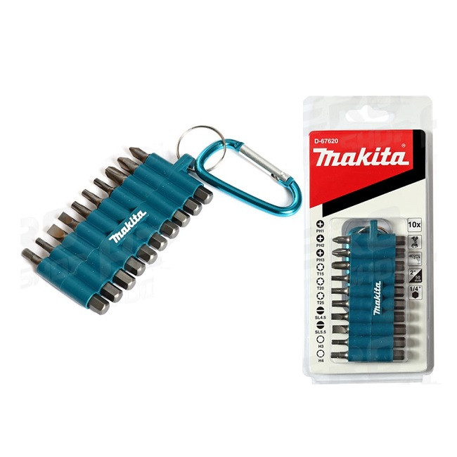 Bộ mũi vít Makita D-67620 10 cái/bộ chính hãng giá tốt nhất Super MRO