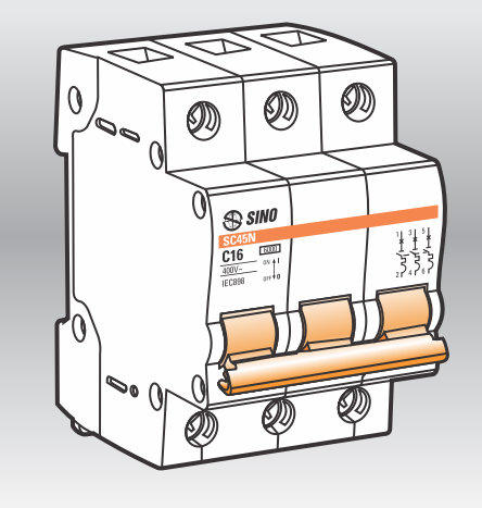 Aptomat tép 3P Sino SC45N/C3063 chính hãng giá tốt nhất Super MRO